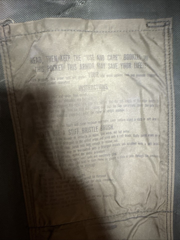 Vintage USMC Army BDU Camouflage Fragmentation Flak Body Armor Vest ...