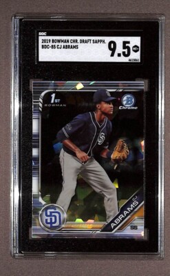 2019 Bowman Chrome 1st Draft Sapphire #BDC-85 CJ Abrams Padres Rookie SGC 9.5 | eBay