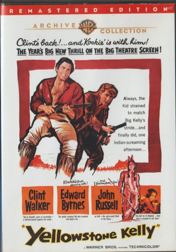 Yellowstone Kelly (DVD, Warner Archive) 1959 Clint Walker Western | eBay