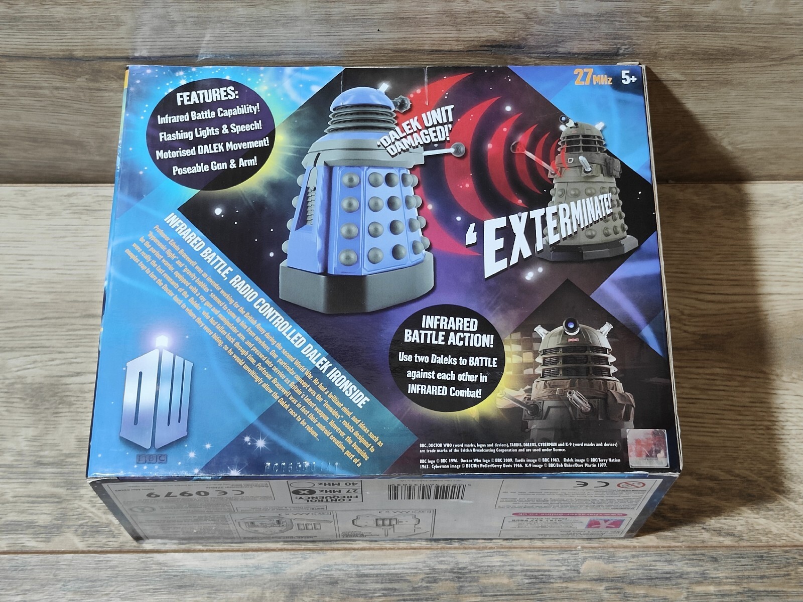 Vintage BBC Dr Who - Infrared Battle, RC Dalek Ironside- Remote Control ...