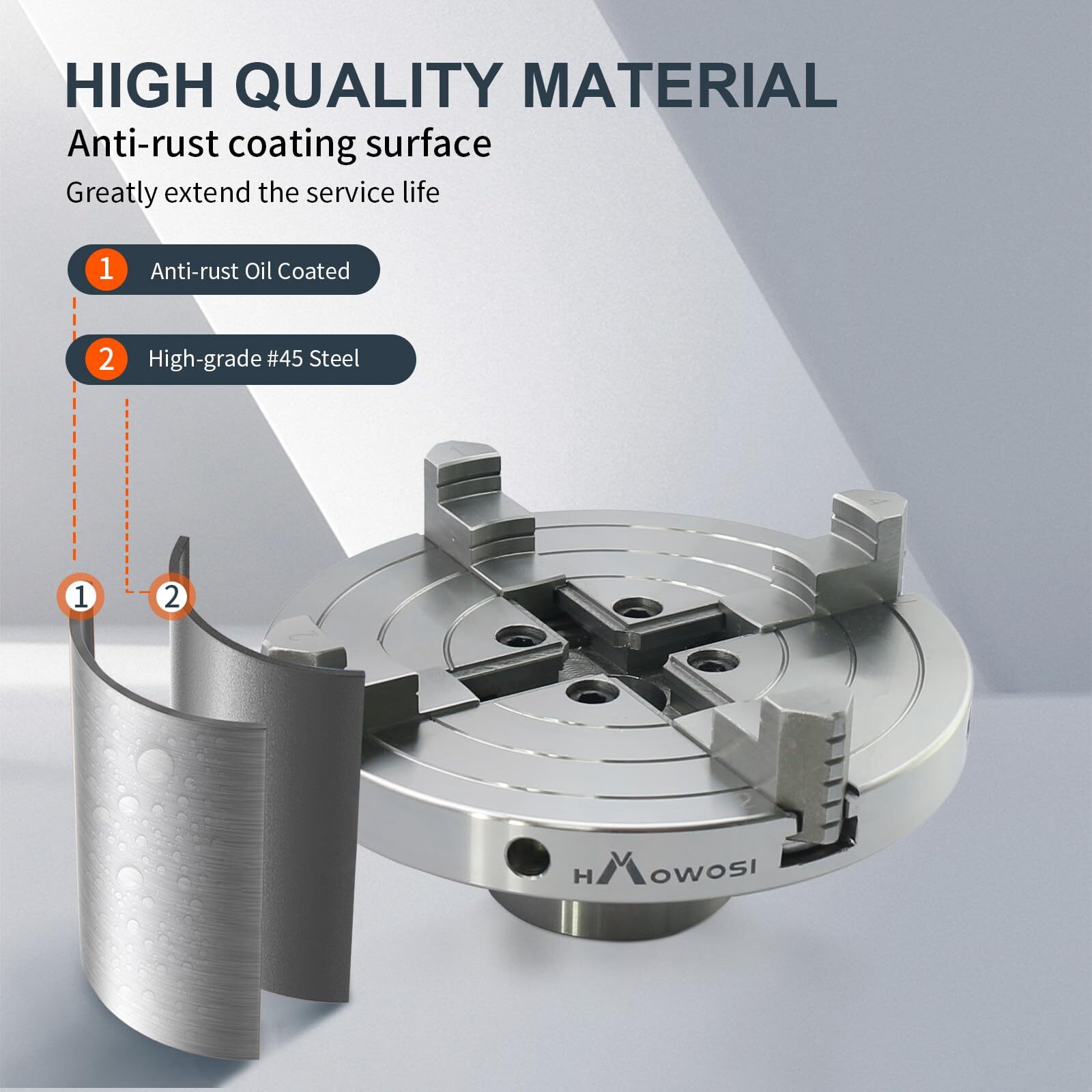 Wood Lathe Chuck 6 inch 4 Jaws Self-Centering Lathe Chucks Thread 1 x ...