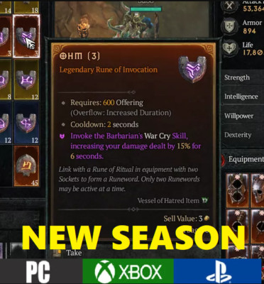 DIABLO 4💥SEASON 9💥OHM RUNES x6 pcs (PM me if custom quantity) | eBay