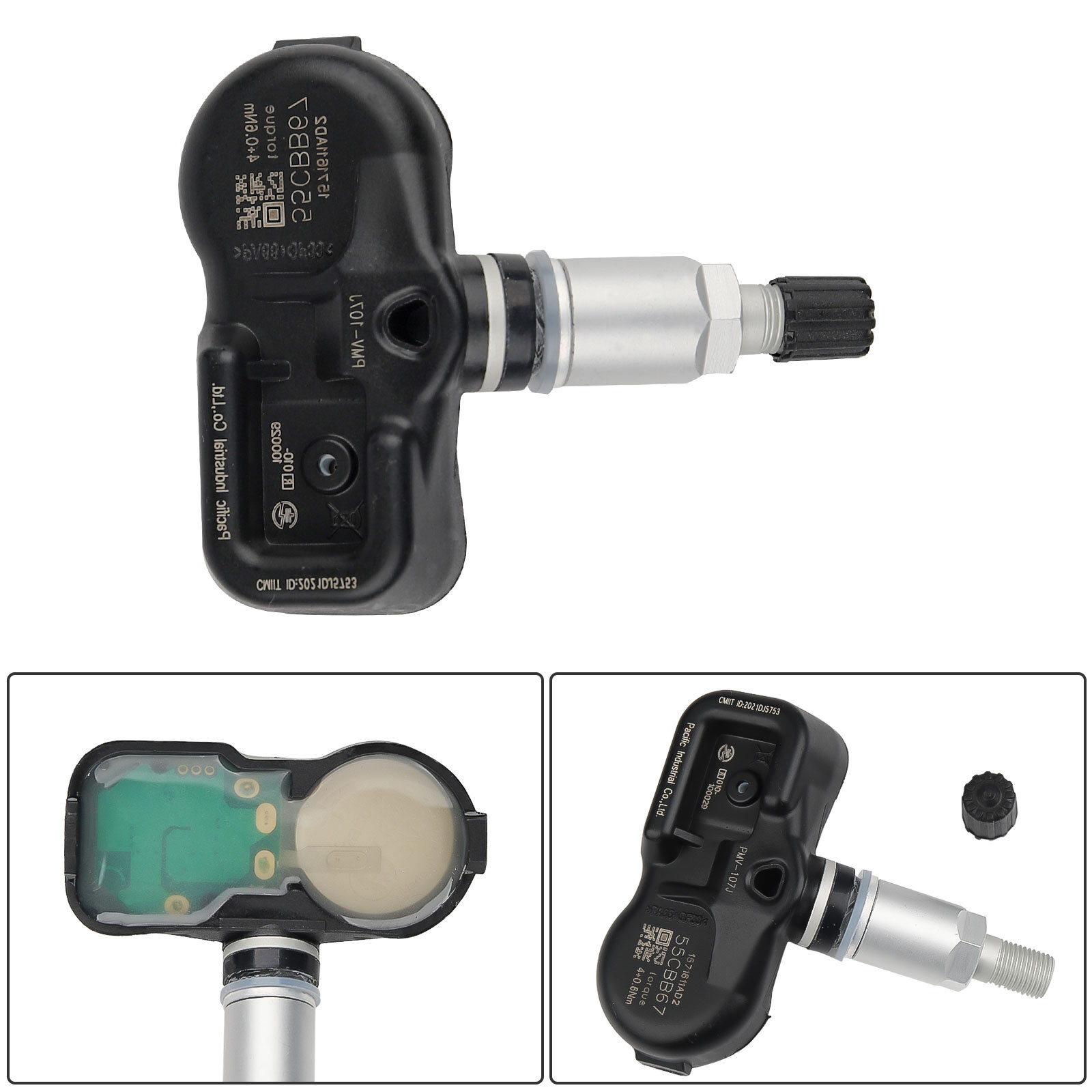 4PCS TPMS 42607-33021 PMV-107J For Toyota Lexus Tire Pressure monitor ...