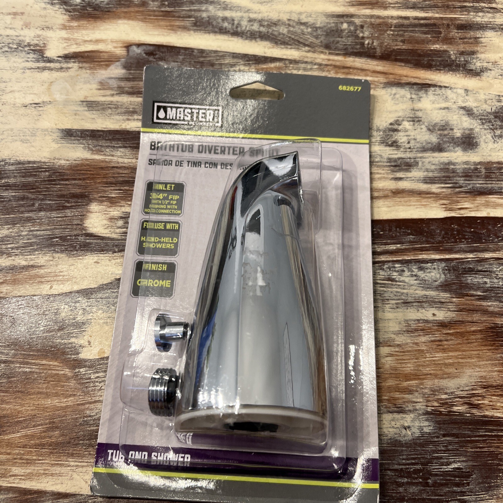 Master Plumber 682-677 Chrome Plated Replacement Bathtub Shower ...