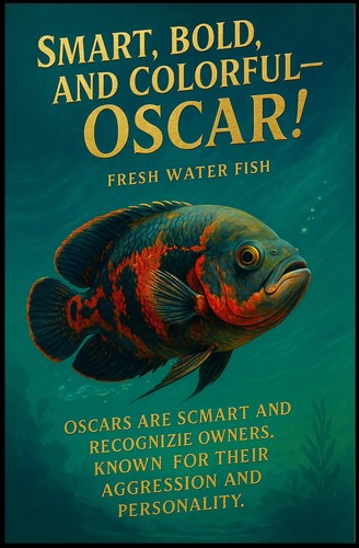 Oscar Fish Modern Art Poster: Bold & Colorful | eBay
