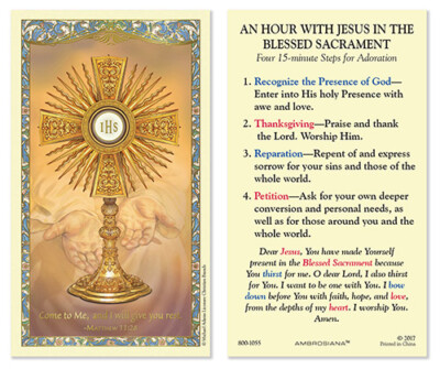 Holy Cards - Holy Eucharist