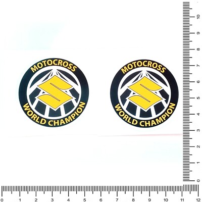 2 Jumbo Team Suzuki Motocross Stickers Motocross Vintage AHRMA VMX RM ...