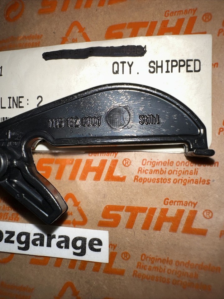 OEM STIHL THROTTLE TRIGGER LEVER INTERLOCK 1115-182-0801 015 020 031 ...