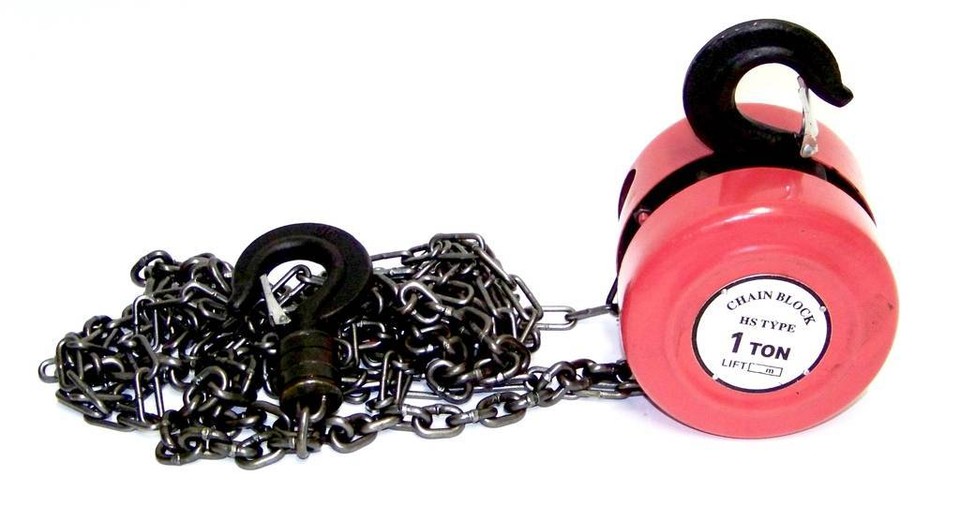1 Ton Chain Puller Block Fall Chain Lift Hoist Hand Tools Chain with ...
