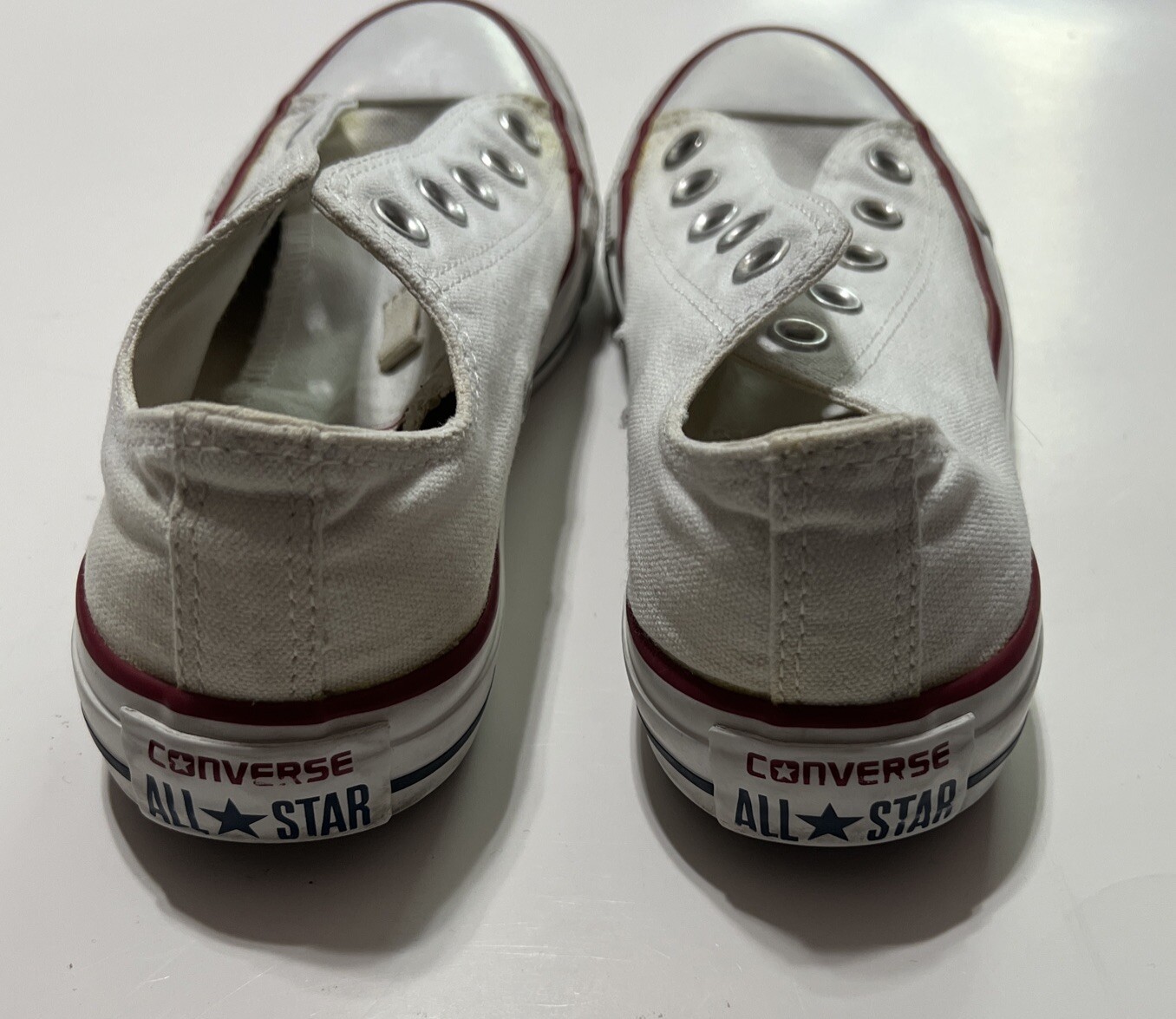CONVERSE Size 3 White Chuck Taylor All Star Classic L… - Gem