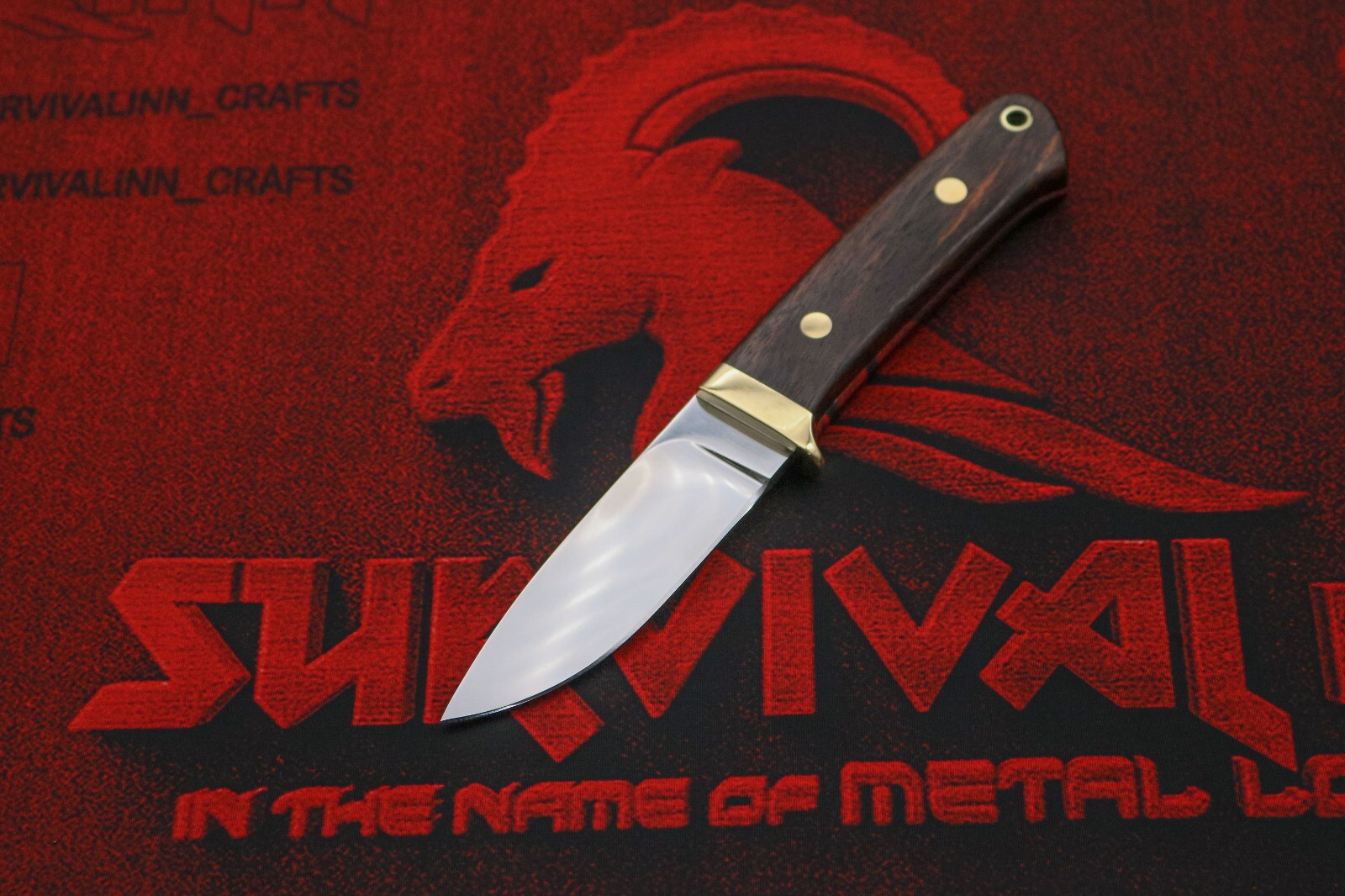 Custom Handmade Drop Point hunter knife loveless style knife with ...