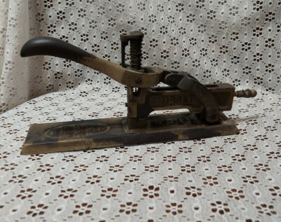 Vtg Antique Cast Iron Steel ACME Stapler Co Midget Camden NJ Staple ...