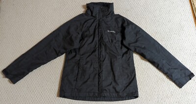 Columbia Sportswear Company Men Small Black Polyester ZipUp Interchange ...