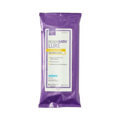 Medline ReadyBath Luxe Antibacterial Bathing Cloths - MSC095101 - 24 ...