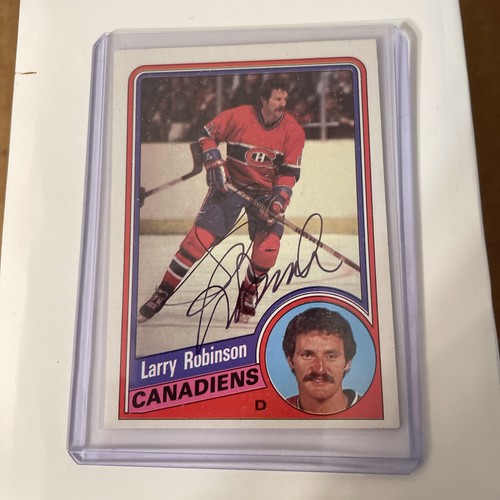 1984-85 Topps #82 Signed by Larry Robinson... | eBay
