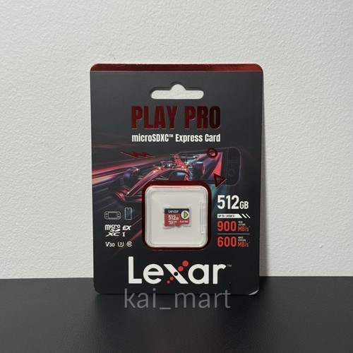 SHIPS TODAY - Lexar 512GB PLAY PRO microSDXC Express Card - R:900MB/s W ...