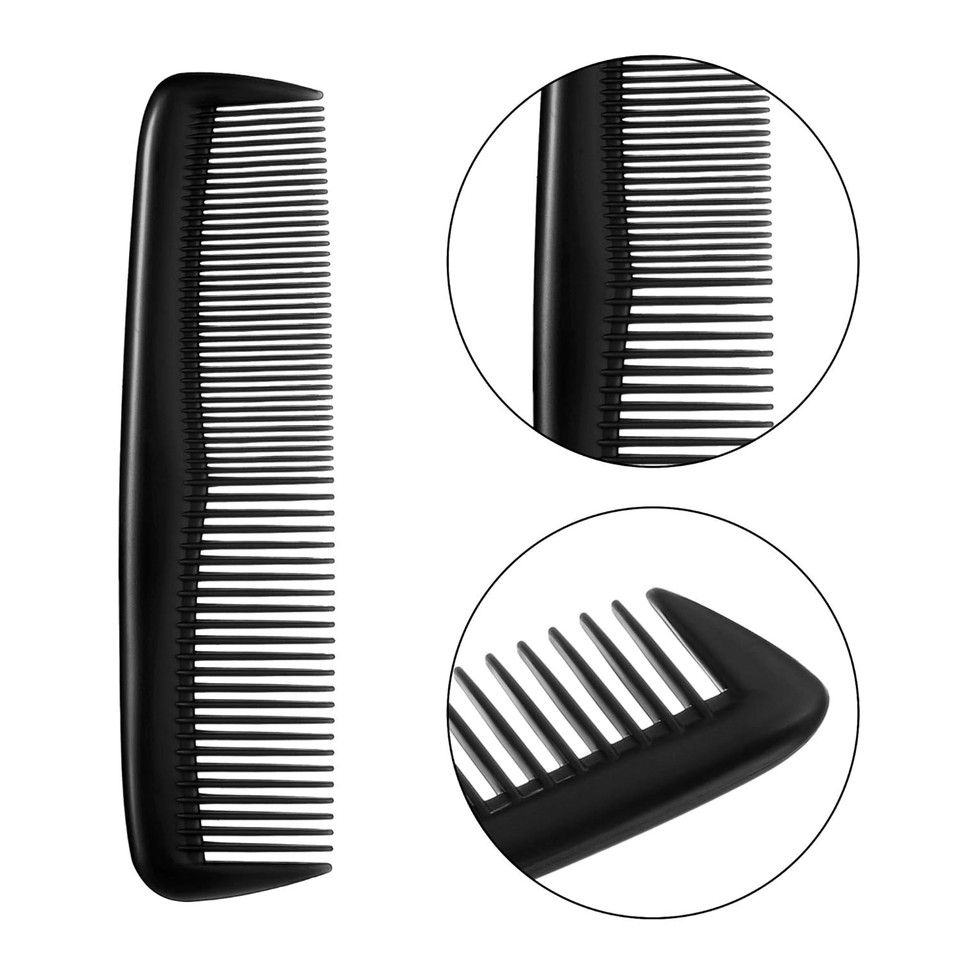 Leinuosen 12 Pieces Hair Combs Set Pocket Plastic Fine Tooth 12 Pieces ...