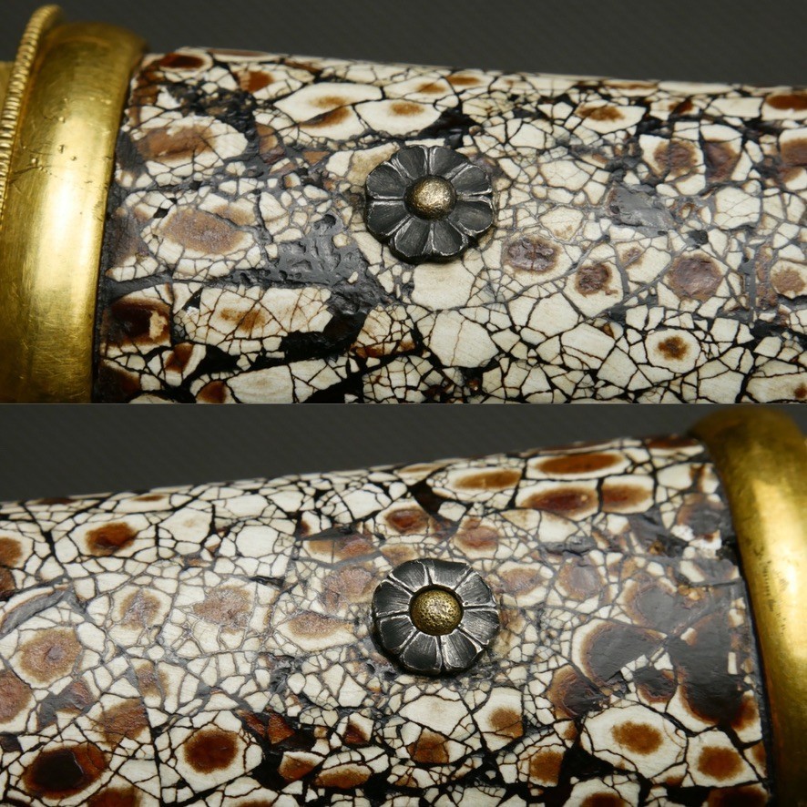 Aikuchi koshirae with tsunagi and habaki – rankaku-nuri, Edo–Meiji ...