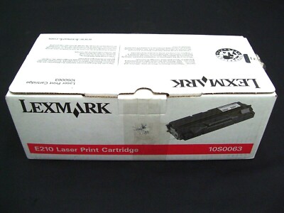 LEXMARK 10S0063 E210 GENUINE BLACK TONER CARTRIDGE LASER PRINTER | eBay Australia