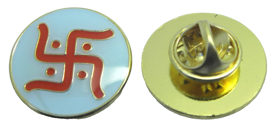 Hindu Swastika Pin Badge Brooch Ganesha Auspicious Lakshmi Symbol Not ...