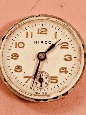 Vintage Rare Swiss Made Hirco 15 Jewels Mechanical Ladies Watch ...