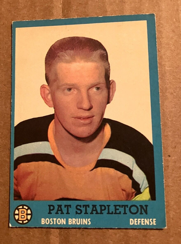 1962-63 TOPPS NHL HOCKEY: #8 PAT STAPLETON, BOSTON BRUINS | eBay
