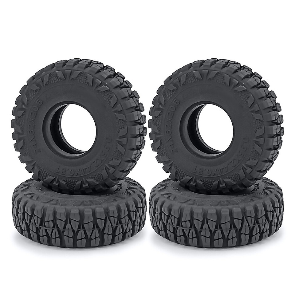 FLYXM Rubber 1.0" Super Swamper Mud Wheel Tire for RC 1:24 Axial SCX24 ...