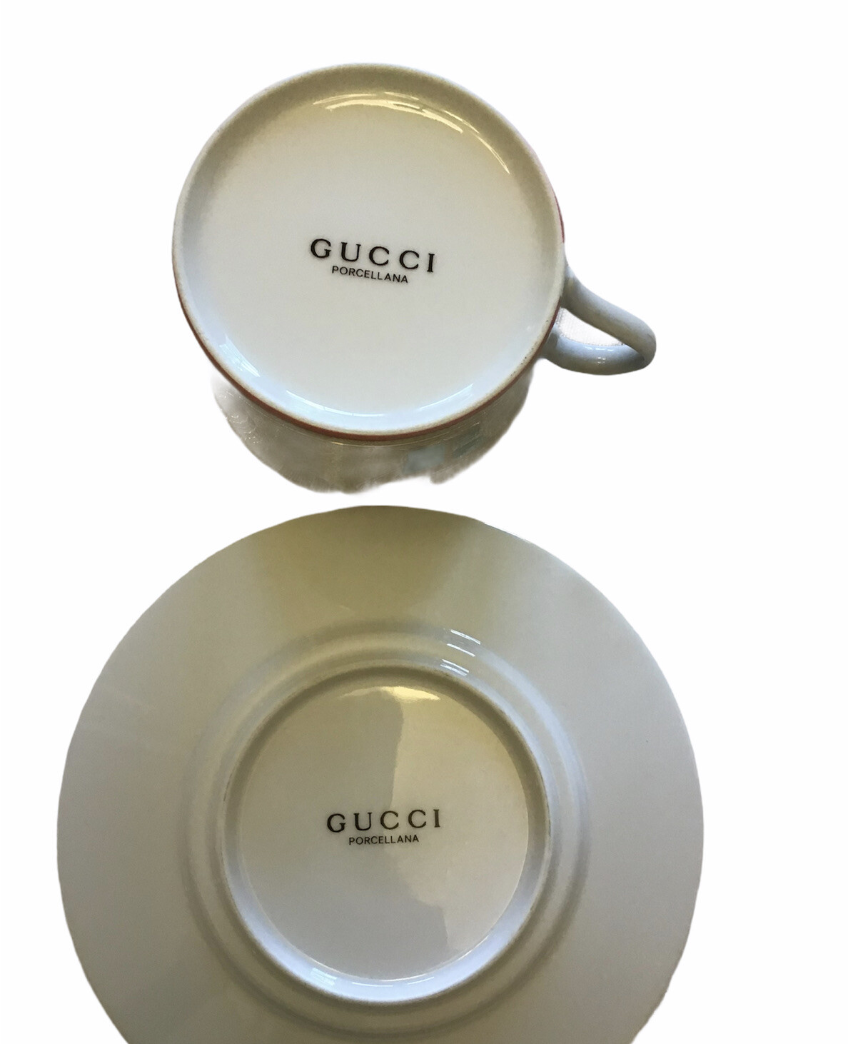 GUCCI PORCELLANA Greek Mythology Design Teapot & 2 Cups & Saucers ...
