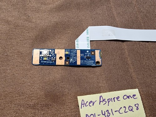 Acer Aspire One Ao1-432 AO1-431-C2Q8 Power button ON OFF Board and ...