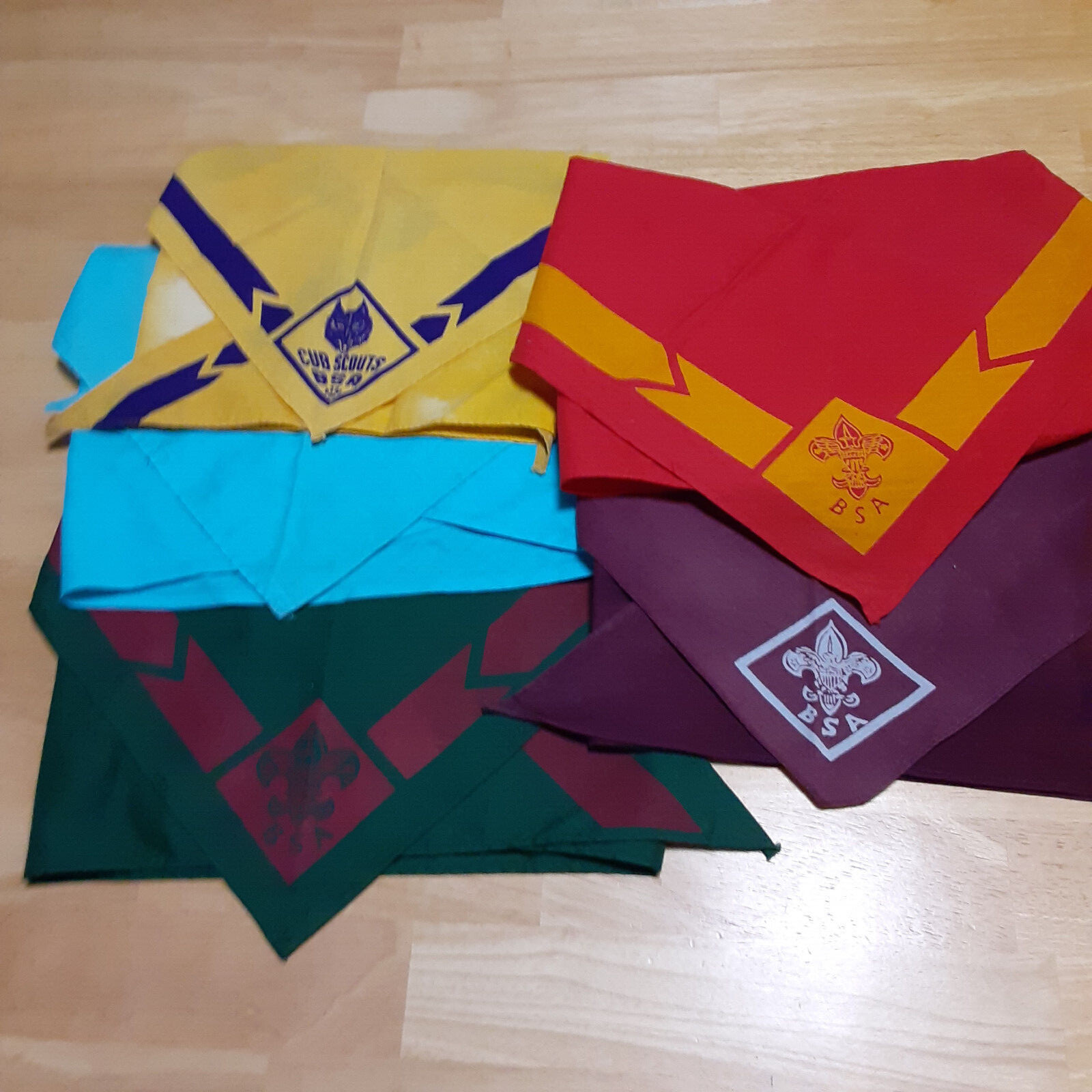 Vintage Boy Scouts of America Neckerchief and Slides Lot | eBay