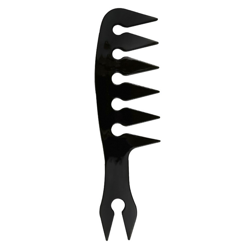 Retro Oil Hair Comb Wide Tooth Fork Comb Back Hair Beard Comb Men ...