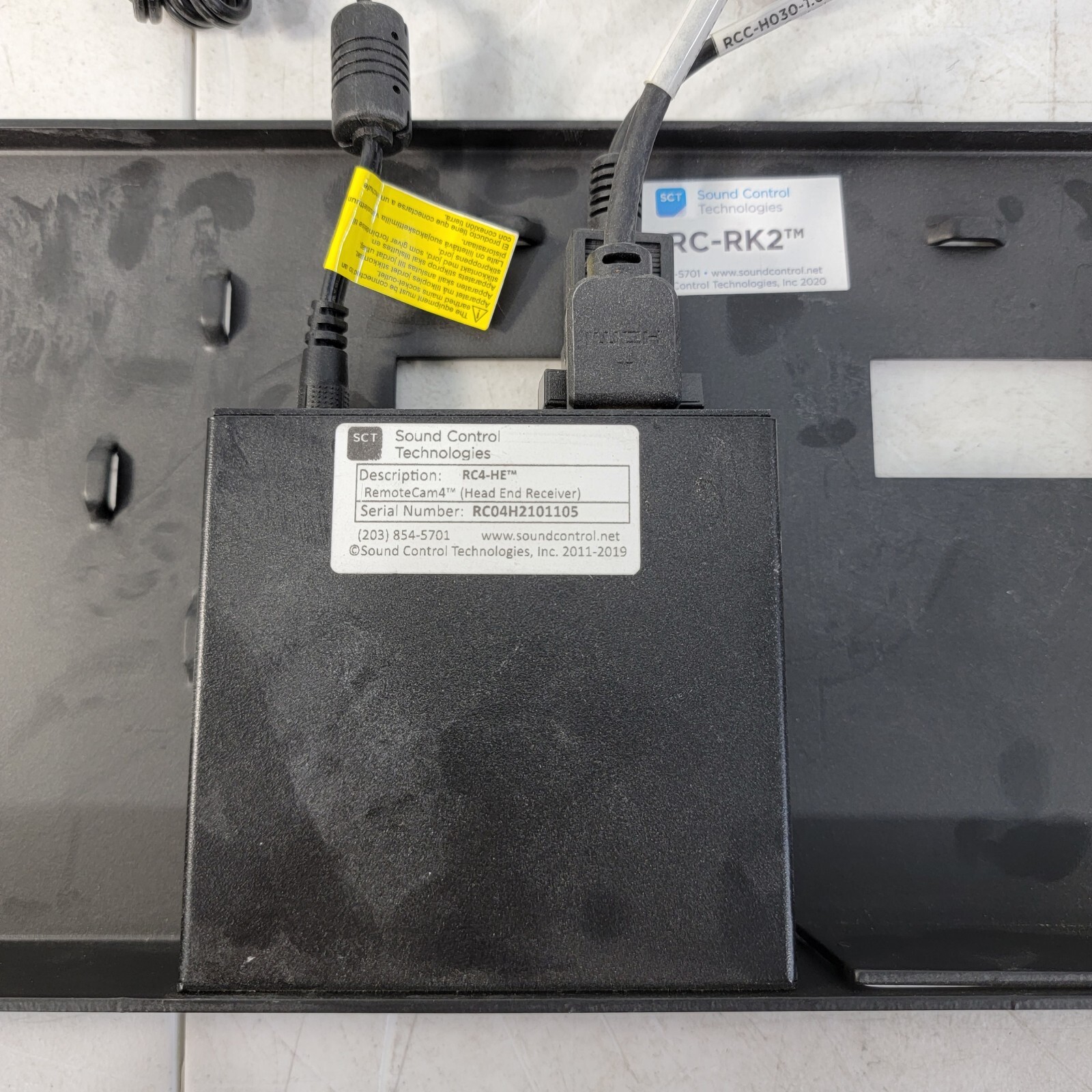 Sound Control Technologies RC-RK2 Rack Shelf with RC4-HE Head End w ...