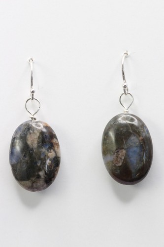 Opal Brown Natural 13mm x 18mm Oval Gemstone 925 Sterling Silver Earrings 1 1/4" | eBay