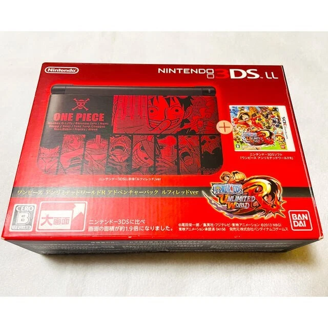 Nintendo 3DS XL/LL One Piece Edition (Luffy) Region Free with Original ...