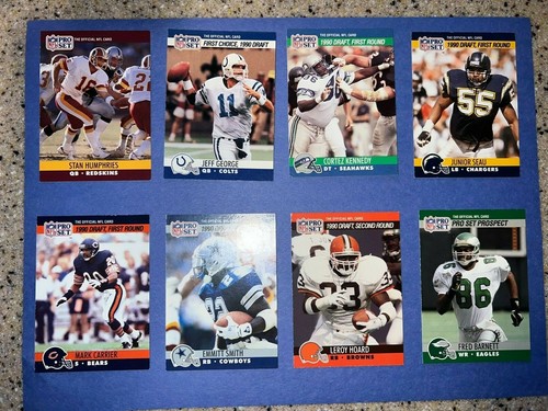 1990 PRO SET BASE FOOTBALL CARDS YOU CHOOSE 6-798 NFL CARD FREE ...