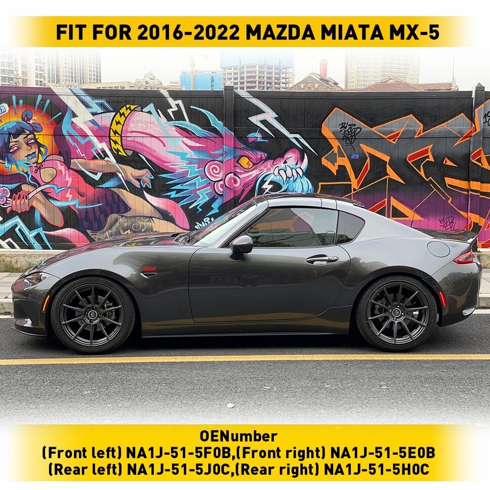 Front Rear Amber Red Smoked Lens Marker Lamp For 2016-2022 Mazda Miata ...