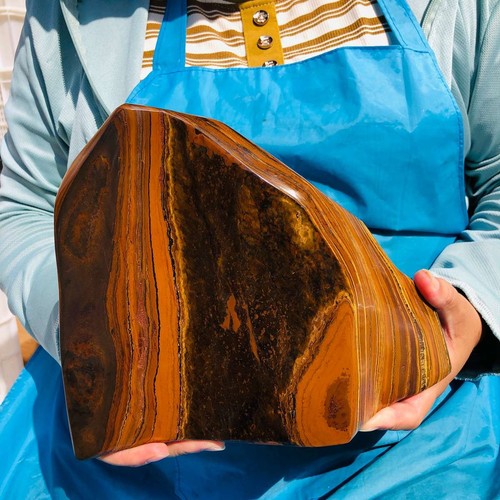 8.95LB Natural tiger's-eye rough raw stone rock specimrn Madagascar ...
