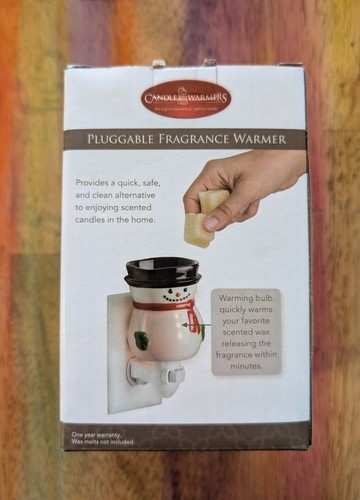 ⭐CANDLE WARMERS PLUGGABLE WALL PLUG IN SNOWMAN FRAGRANCE WARMER BRAND ...