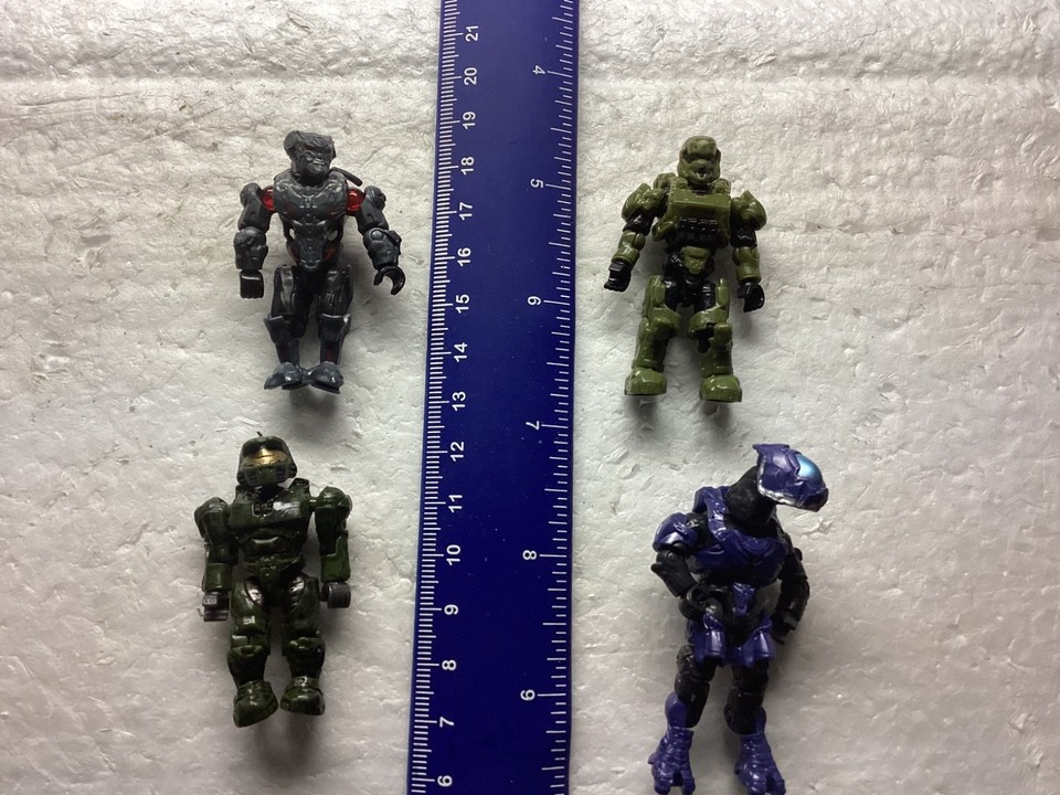 Halo Mega Bloks Mini Figure Classic Lot Of 4 Toy Action Figures . | eBay