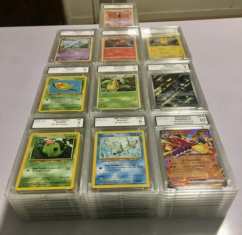 Giant Pokemon Graded Card Lot! 100 Slabs Total! New n Vintage! Read ...