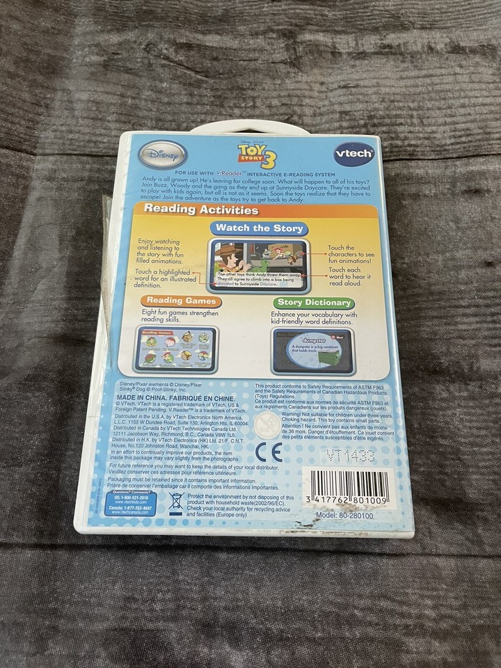 vtech V.Reader Disney Pixar Toy Story 3 Beginning Sounds Comprehension ...