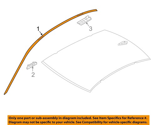 BMW OEM 17-18 530i-Roof Molding Trim Left 51137443691 | eBay