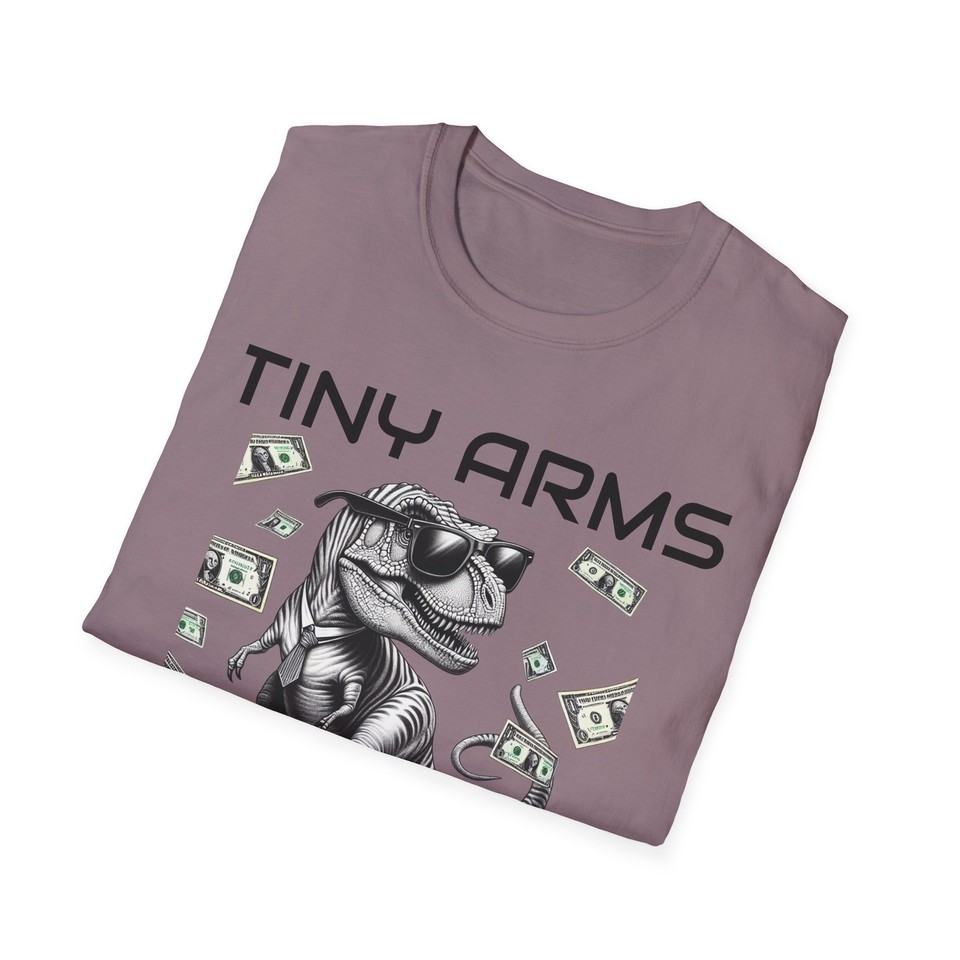 Tiny Arms Big Dreams Funny T Rex Unisex Softstyle T-Shirt, Dinosaur ...