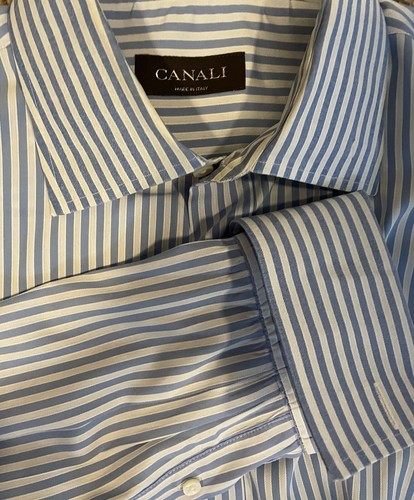 Canali Made In Italy French Cuff Dress Shirt 43/17 | eBay