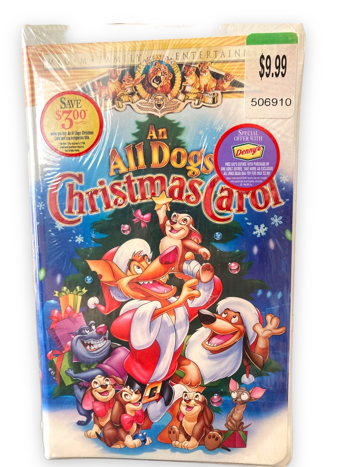 An All Dogs Christmas Carol VHS 1998 MGM Family Entertainment Clamshell ...