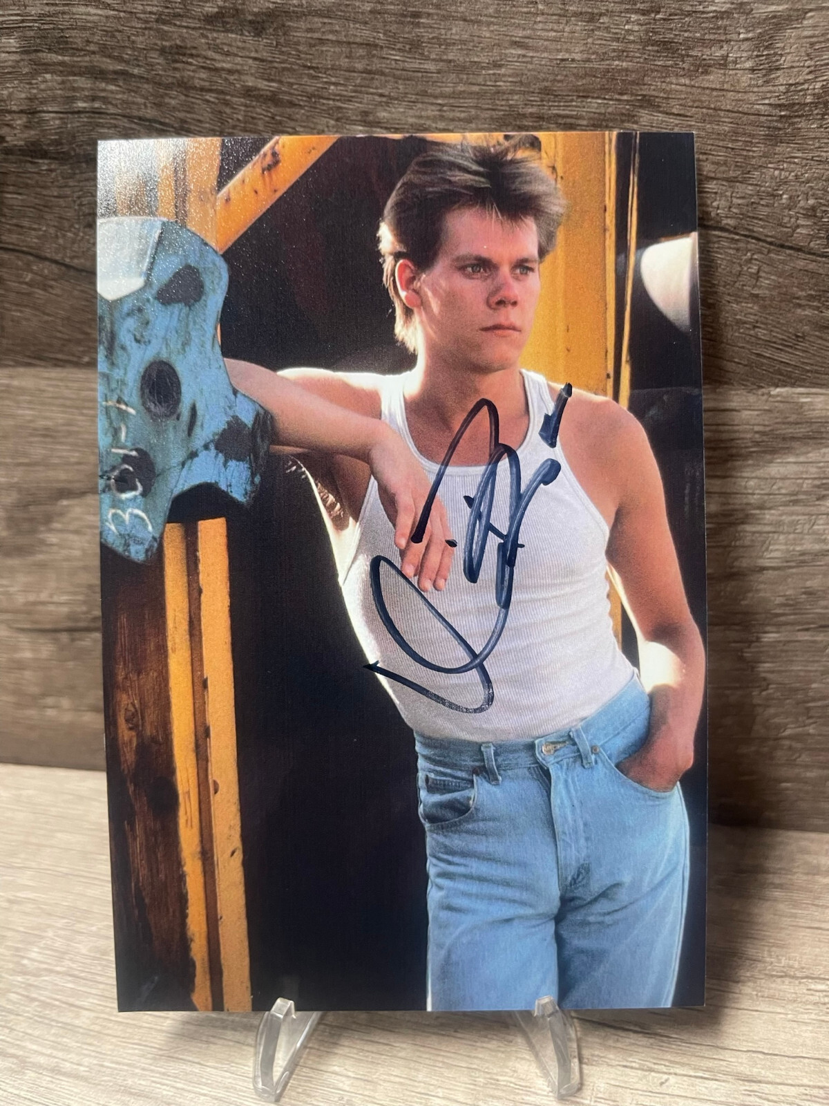 Kevin Bacon Footloose Hand Signed 4x6 Photo TC46-2084 | eBay