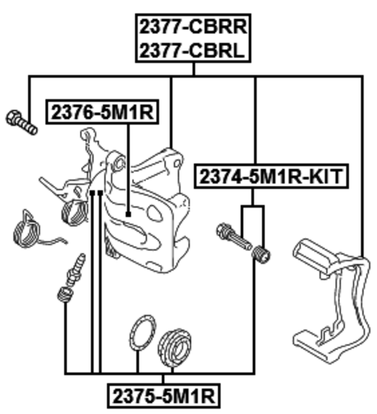 Cylinder Kit Febest 2375-5M1R OEM 1J0698671 | eBay