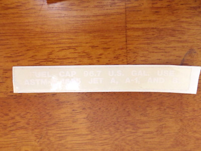 Bell Helicopter Fuel Cap 96.7 Gallons DECAL | eBay