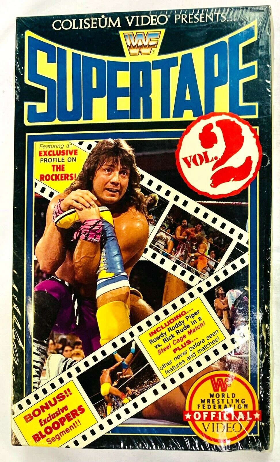 WWF Supertape Vol 2 (VHS, 1990) Big Box Coliseum Video Shawn Michaels ...