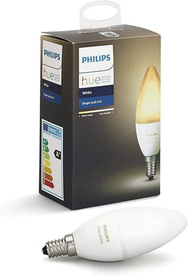 Philips Hue Smart 40W B39 Candle Shaped LED Bulb - Hue White | eBay